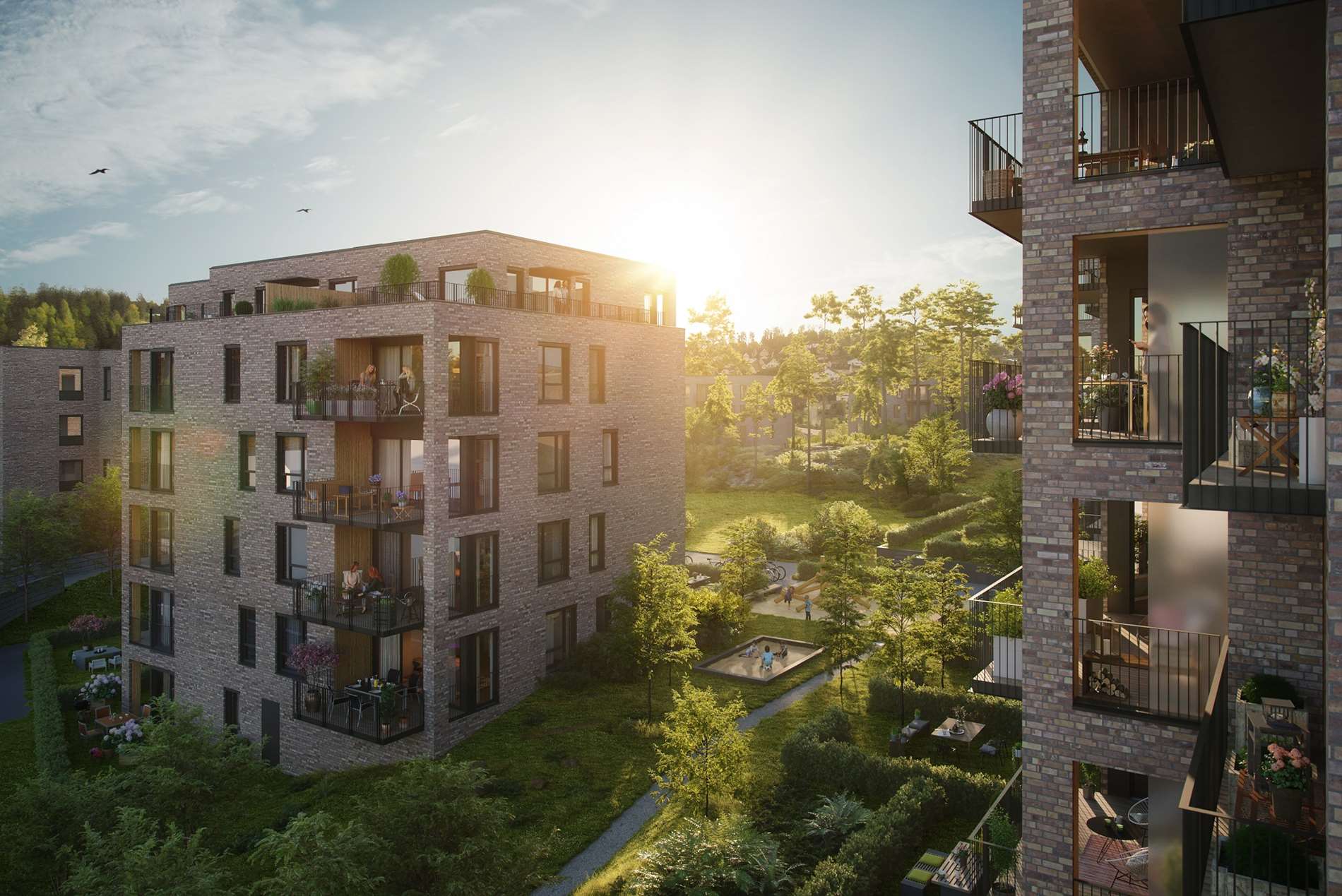 Nye leiligheter med flotte uteområder | Selvaag Bolig